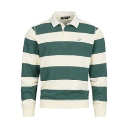 INDICODE JEANS Sweatshirt 'Dinaro' Herren Gr&ouml;&szlig;e S dunkelgr&uuml;n / wei&szlig;