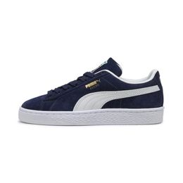 Puma Sneaker 'Classic' Jungen Gr&ouml;&szlig;e 39 blau / gold / wei&szlig;