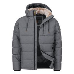INDICODE Jeans Winter Jacket 'Hebero' male Grey size XXXL