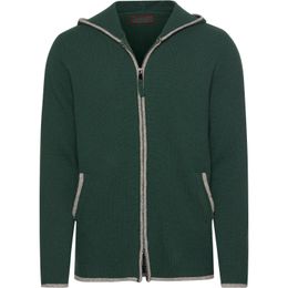 Reitmayer Kapuzenstrickjacke mit Zipper Gr&uuml;n (Gr&ouml;&szlig;e: L)