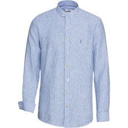 Almsach Stehkragen-Hemd Blau (Gr&ouml;&szlig;e: XL)