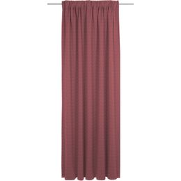 Vorhang Adam "Uni Collection" Gr. 1, rot, B:142cm H:145cm, Jacquard, Baumwolle, Gardinen, aus 100% Bio-Baumwolle