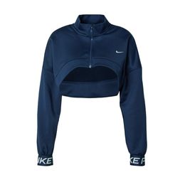 Nike Sportsweatjacke 'Pro' Damen Gr&ouml;&szlig;e XS dunkelblau / wei&szlig;