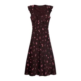 Mango Kleid 'CUPID' Damen Größe 38 braun / grün / rosa Winterkleid
