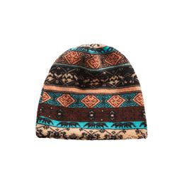 Funky Buddha M&uuml;tze Herren Gr&ouml;&szlig;e 55/60 camel / aqua / dunkelbraun / koralle