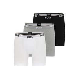 BOSS Boxershorts Herren Gr&ouml;&szlig;e S graumeliert / schwarz / wei&szlig;