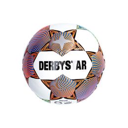 Derbystar Ball Herren Gr&ouml;&szlig;e 5 azur / hellgr&uuml;n / orange / wei&szlig;