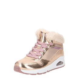 Skechers Kids Schnürboots 'Uno' Mädchen Größe 28.5 gold / rosa
