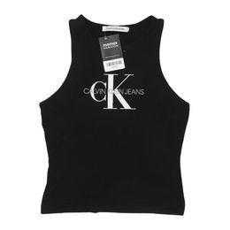Calvin Klein Jeans Top Damen Gr&ouml;&szlig;e XS Second Hand schwarz