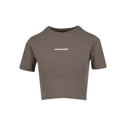 Pegador T-Shirt 'Ines' Damen Gr&ouml;&szlig;e L dunkelgrau / wei&szlig;