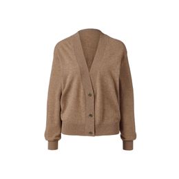 Tchibo - Feinstrickjacke mit Cashmere - Gr. M - cognac