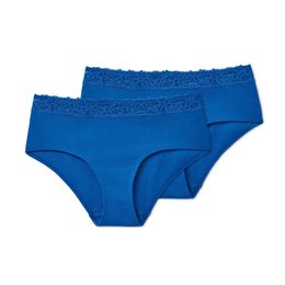 Tchibo - 2 Pantys - Damen - Gr. XL - blau