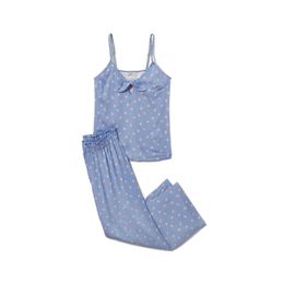 Tchibo - 7/8-Pyjama - Damen - Gr. 40 - hellblau