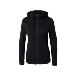 Tchibo - Kapuzenjacke mit RWS-zertifizierter Wolle - Damen - Gr. XS - schwarz