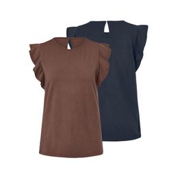 2 EarthColors -Damen-Tops - Damen - Gr. M - blau