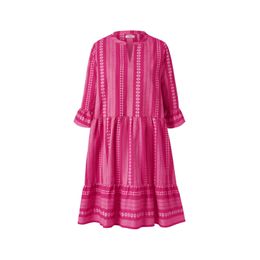 Tchibo - Webkleid mit Ikat-Muster - Damen - Gr. 38 - pink/jacquard