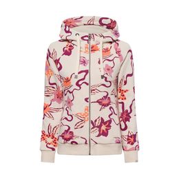 Ragwear Sweatjacke Damen Größe S ecru / orange / rosa