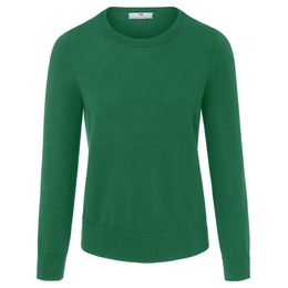 Peter Hahn - Rundhals-Pullover aus 100% SUPIMA -Baumwolle, gr&uuml;n, Gr. 52 / XXL - Baumwolle