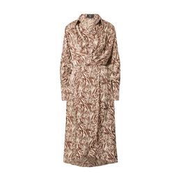 AX Paris Kleid Damen Gr&ouml;&szlig;e 38 hellbeige / braun Winterkleid