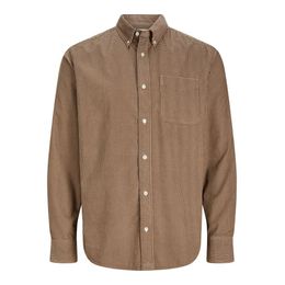 Jack & Jones JACK & JONES Hemd 'BROOK' Herren Größe M beige / braun