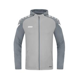 Jako Sportsweatjacke Herren Größe 4XL basaltgrau / hellgrau / weiß