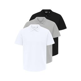 Only & Sons Only & Sons Poloshirt GORDON Kurzarmshirt im Dreierpack