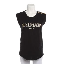 Balmain Top / Seidentop Damen Gr&ouml;&szlig;e XXS Second Hand schwarz