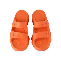 Sandale Buffalo "Buffalo Damen Buffalo Cld Ari Slide Vegan Foam", Damen, Gr. 39, orange, Kunstfaser, unifarben, Schuhe Sandale