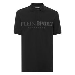 Poloshirt Plein Sport "Statement", Jungen, Gr. XS, schwarz (02, schwarz), Obermaterial: 100% Baumwolle, Shirts