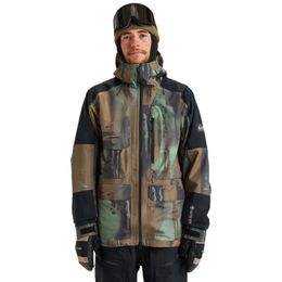 Quiksilver Herren Snowboardjacke "Highline Pro 3L GORE-TEX"bloomfade schwarz ivy, Gr. S, Obermaterial: 74% recyceltem Nylon, 26% Nylon;, Jacken
