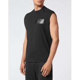 T-Shirt Plein Sport "T-Shirt", Jungen, Gr. L, schwarz (02, schwarz), Obermaterial: 100% Baumwolle, Shirts T-Shirt