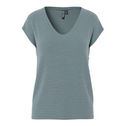 T-Shirt Pieces "PC BILLO", Damen, Gr. L, trooper detail:gold lurex, Jersey, Obermaterial: 85% Viskose, 10% metallisierte Fasern, 5% Elasthan, unifarben, bequem hüftlang, Rundhals, Shirts T-Shirt