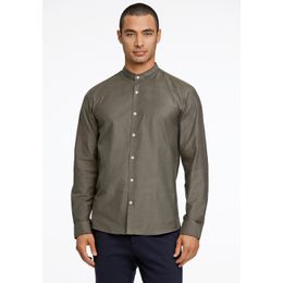 LINDBERGH Herren Businesshemd "LINDBERGH Oxford-Hemd"army mix, Gr. XL, Obermaterial: 97% Baumwolle, 3% Elasthan, Hemden