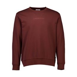 Sweatshirt LINDBERGH "LINDBERGH Sweatshirt", Herren, Gr. L, burgundy, Obermaterial: 85% Baumwolle, 15% Polyester, l&auml;ssig geschnitten, Sweatshirts Sweatshirt