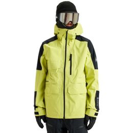Quiksilver Herren Snowboardjacke "Highline Pro 3L GORE-TEX"gelb plum, Gr. M, 74% recyceltem Nylon, 26% Nylon, Jacken