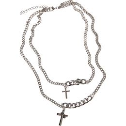 Urban Classics Kette mit Anhänger »Unisex Various Chain Cross Necklace« silver onesize Stilvolle Halsketten für jeden Anlass