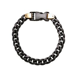 Urban Classics Edelstahlkette »Unisex Light Chain Necklace« black/gold onesize Stilvolle Halsketten für jeden Anlass