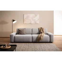 Home Affaire 3-Sitzer »TORGE (257cm), Sofa, Schlafsofa in Cord, Samtvelours, Struktur fein« rundes Design, Schlaffunktion u. Bettkasten,...