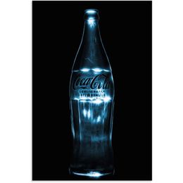 Artland Bild &raquo;just coke Colaflasche mit Licht beleucht&laquo; Getr&auml;nke 1 Stk. tlg. als Alubild, Outdoorbild, Poster in verschied. Gr&ouml;&szlig;en Farbe Bild(er):...