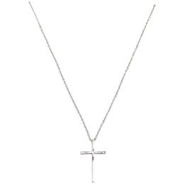Urban Classics Edelstahlkette »Unisex Big Basic Cross Necklace« silver onesize Stilvolle Halsketten für jeden Anlass