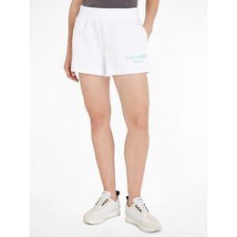 Calvin Klein Jeans Sweatshorts &raquo;STACKED INSTITUTIONAL SHORTS&laquo; mit Logoschriftzug Bright White S (36) - N-Gr N-Gr S (36) Shorts von Calvin Klein...