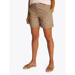 Tommy Hilfiger Damen Chinoshorts &raquo;CO BLEND GMD CHINO SHORT&laquo; mit Umschlagsaum beige 46, N-Gr