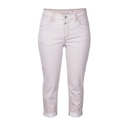 STOOKER WOMEN 7/8-Jeans »LIMA Boyfriend Fit Capri« Boyfriend Fit Casual Twill Capri Hose für Damen nature minimal aop 36 - Länge 21 Länge 21 36...