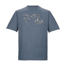 Killtec T-Shirt &raquo;KOS 78 MN TSHRT&laquo; Herren T-Shirt von Melange-Optik, Bergprint, vielseitig. nachtblau M M Herren T-Shirt