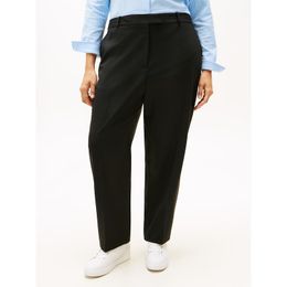 Tommy Hilfiger Curve Anzughose &raquo;CRV TIMELESS WOOL SLIM STRT PANT&laquo; in gro&szlig;en Gr&ouml;&szlig;en, mit Wolle Black 48 - N-Gr N-Gr 48 Webhose von Tommy Hilfiger Curve