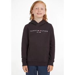 Tommy Hilfiger Kapuzensweatshirt »ESSENTIAL HOODIE«, für Jungen und Mädchen schwarz 16/176 16/176 Sweatshirt von Tommy Hilfiger für Jungen und Mädchen
