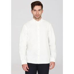 KnowledgeCotton Apparel Langarmhemd &raquo;HARALD&laquo; mit Button-Down-Kragen Bright White M - N-Gr N-Gr M Langarmhemd von Knowledge Cotton Apparel