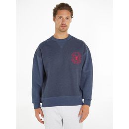 Tommy Hilfiger Sweatshirt &raquo;SMALL CREST CREWNECK&laquo;, mit Logo-Stickerei auf der Brust Desert Sky L L Sweatshirt von Tommy Hilfiger