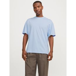 Jack & Jones JACK & JONES Oversize-Shirt »JJEBRADLEY Oversize T-Shirt mit klassischem Rundhalsausschnitt« mit gekämmten Jersey Chambray Blue XXL XXL...