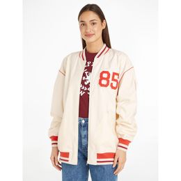 Tommy Hilfiger Outdoorjacke »OVERSIZED BASEBALL JACKET« mit Logopatch beige M/L (38) M/L (38) Baseballjacke von Tommy Hilfiger Womanswear